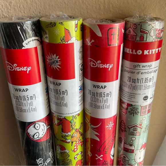 Disney | Holiday | Pop Culture Christmas Wrapping Paper Nbchello ...